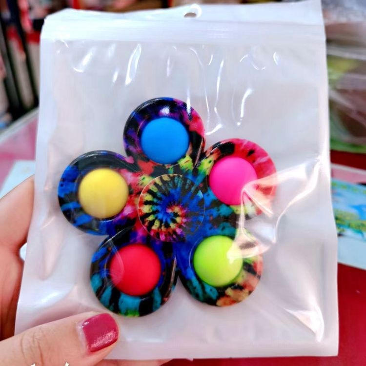 Jucarie antistres simple dimple fidget toy spinner cu 5 buline ...