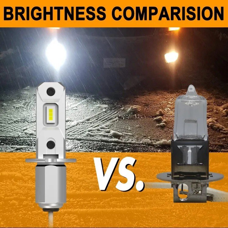 Set 2 leduri auto H3 Canbus, putere 10W, luminozitate 2000 Lm, 12V-24V ...