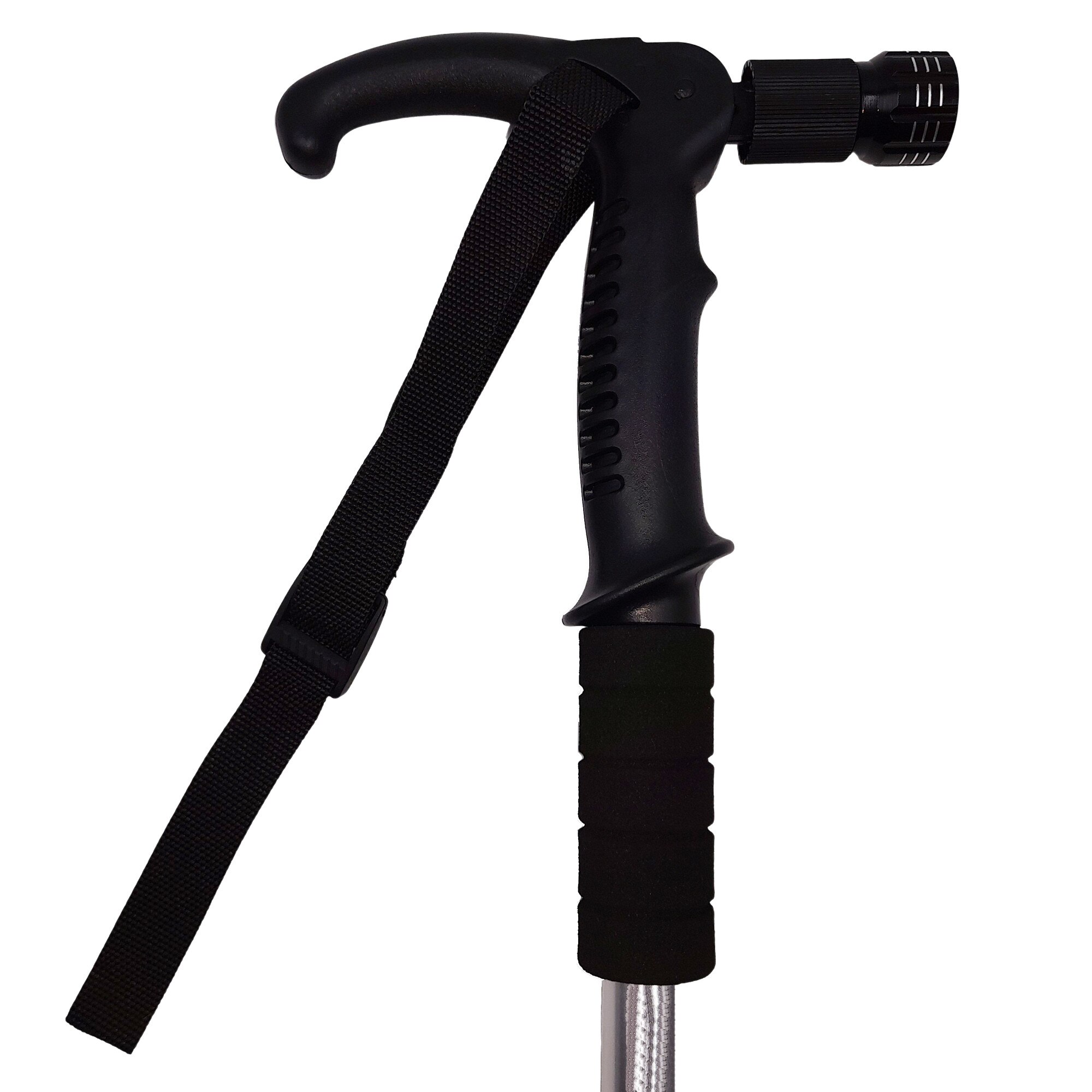 Baston extensibil IdeallStore®, Ol Helper, aluminiu, lampa LED, 110 cm ...