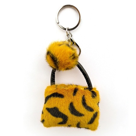 Breloc din plus in forma de geanta cu toarta, M9, 8X14cm - eMAG.ro