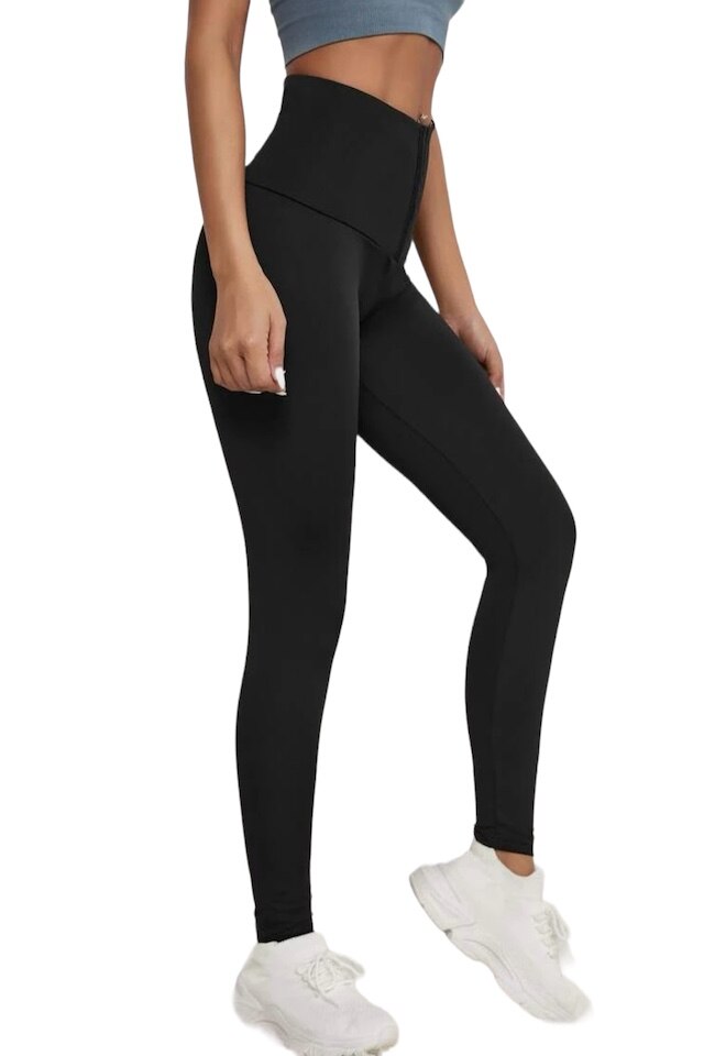 Colanti Sport cu corset abdominal, subtiri, stimuleaza transpiratia ...