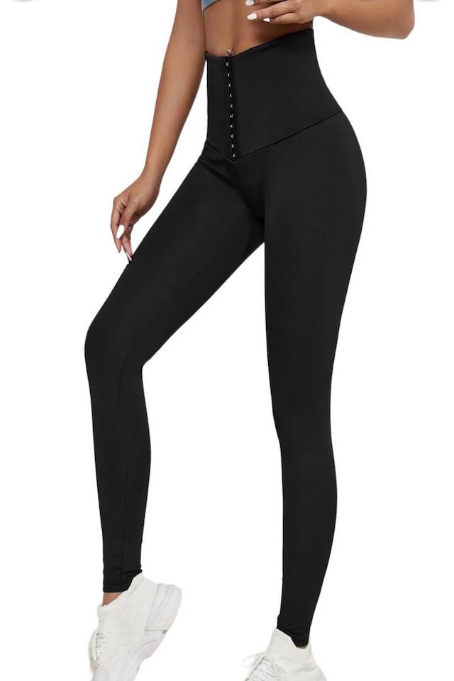 Colanti Sport cu corset abdominal, subtiri, stimuleaza transpiratia ...