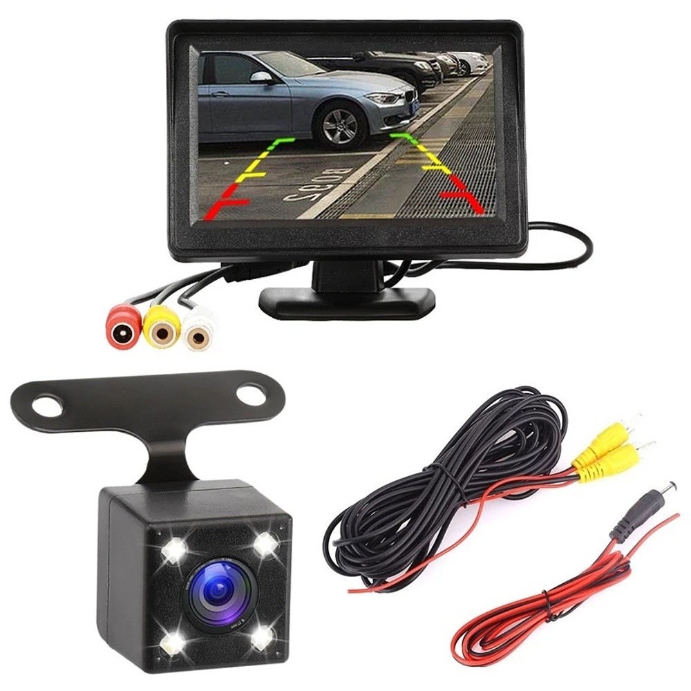 Set Camera marsarier si monitor, motoLEDy, 12V - eMAG.ro