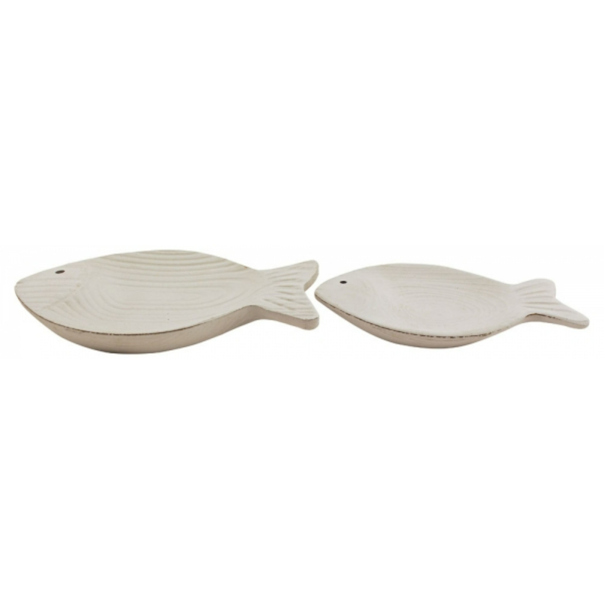 Set 2 tavi din lemn vopsit, model cu peste,20x12x2/24x15x2,5cm - eMAG.ro