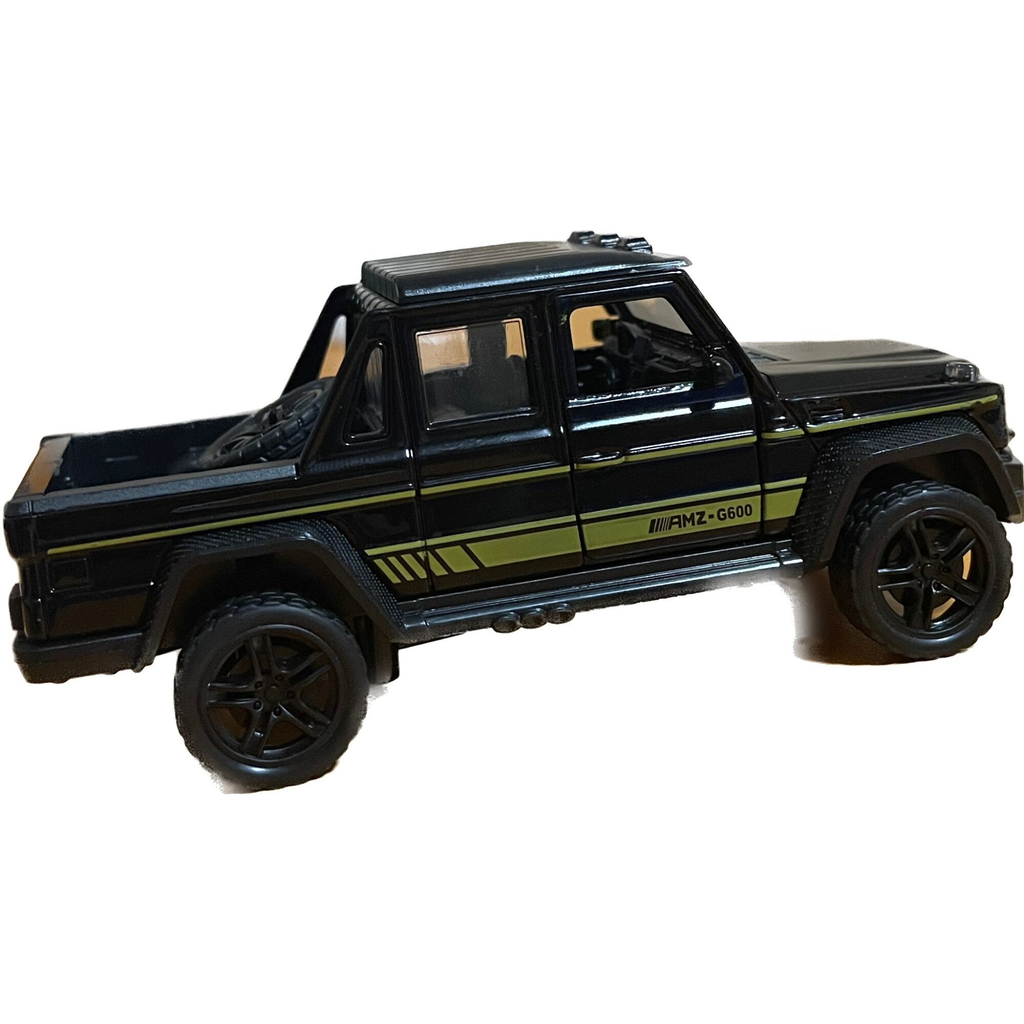 Macheta auto, metalica, Mercedes-Benz G Class, G600, Pick up, Negru ...