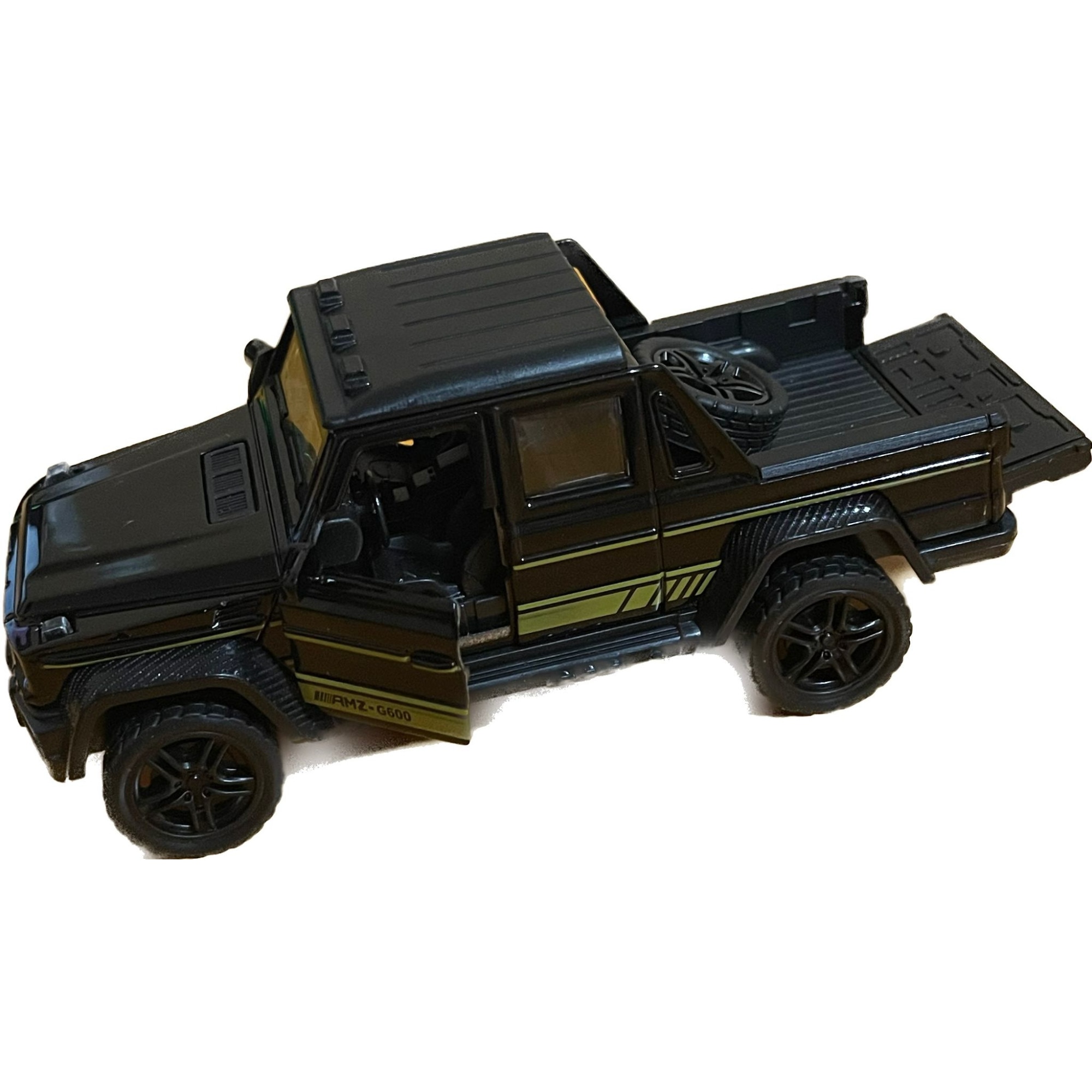 Macheta auto, metalica, Mercedes-Benz G Class, G600, Pick up, Negru ...