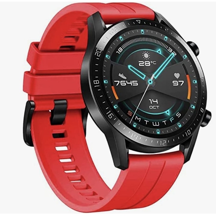Curea silicon Quick Release 22 mm GT, compatibila cu Huawei Watch GT2 / GT3 / GT3 Pro GT4 GT 2 3 ...