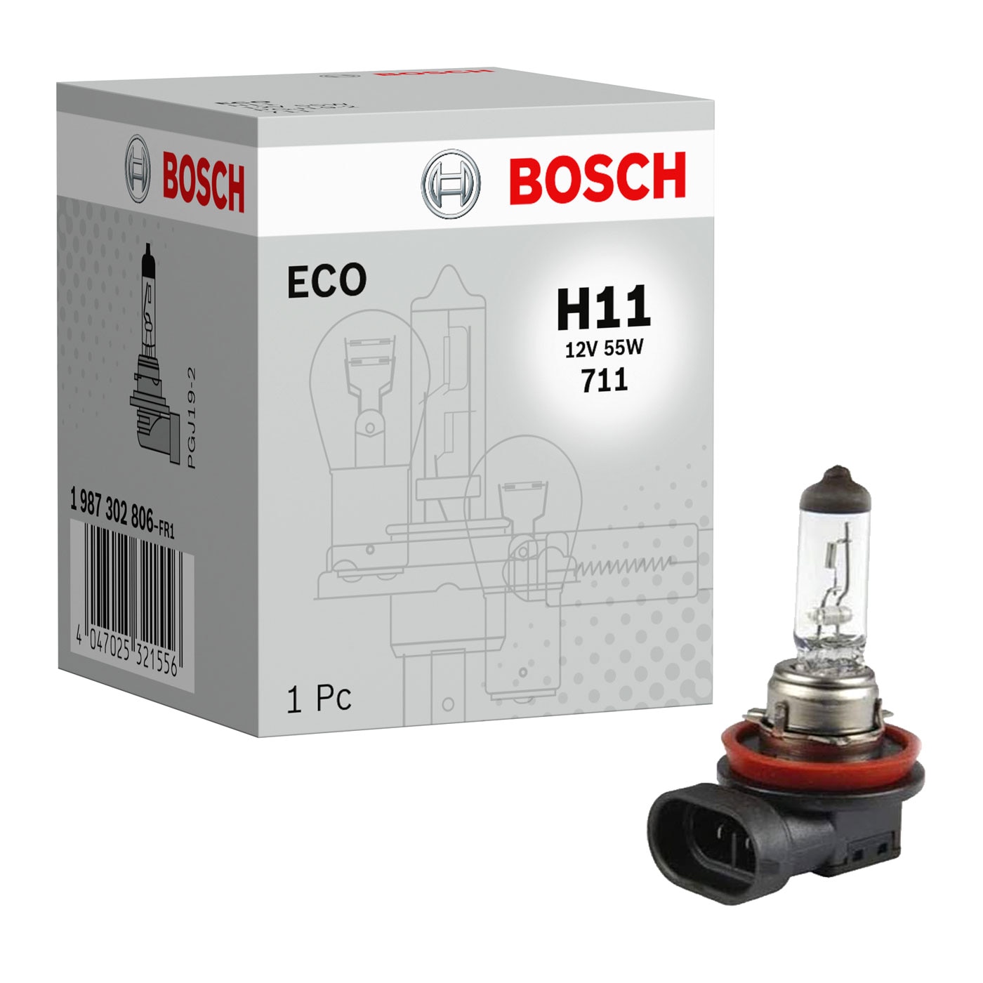 Bec halogen H11 Bosch Eco 12V 55W - eMAG.ro