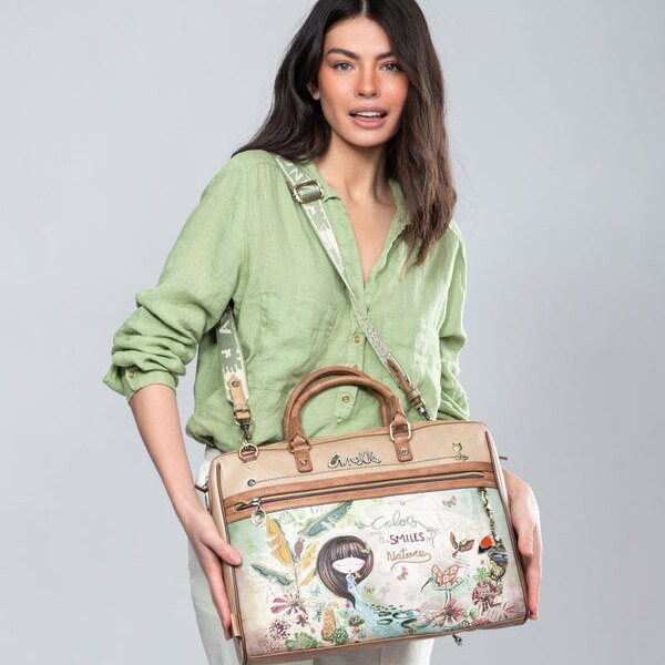 Geanta dama laptop 41/31/10cm, bej, 36706 112, Anekke - eMAG.ro