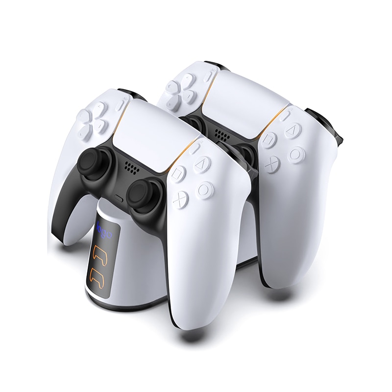 Statie incarcare controller PS5, NAXSIR, 7 efecte de iluminare, alb ...