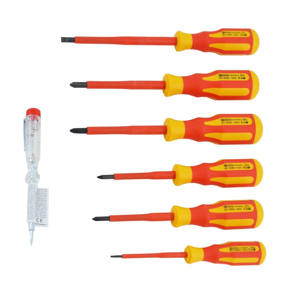 Set 7 surubelnite electrician, VDE, 1000V, Made in Germany, Connex ...