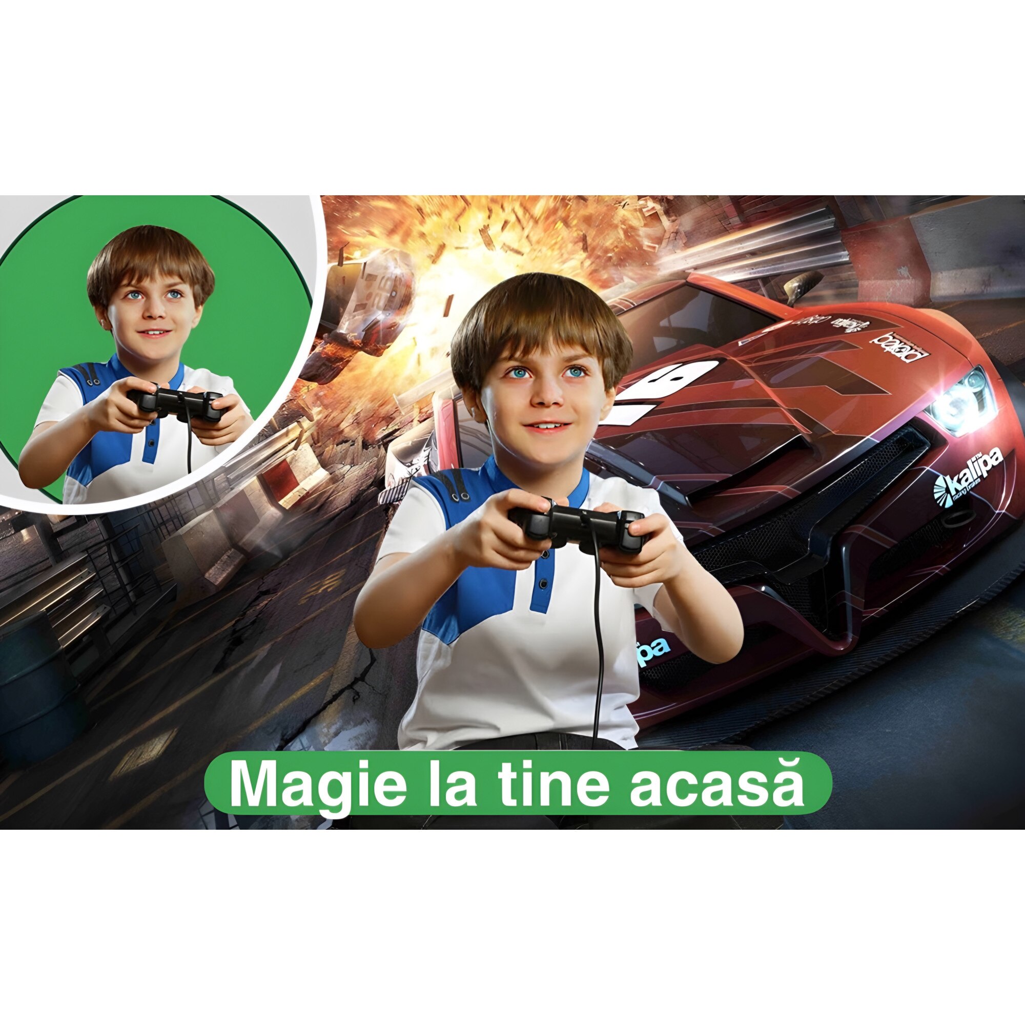 Perete, Fundal Studio Verde, green screen 142 x 142, premium, pentru ...