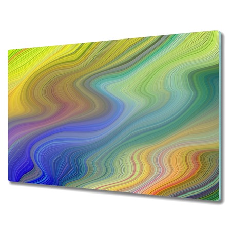 Tocator pe sticla, Dreptunghi, Pictura Arta Abstracta Colorat, Galben ...