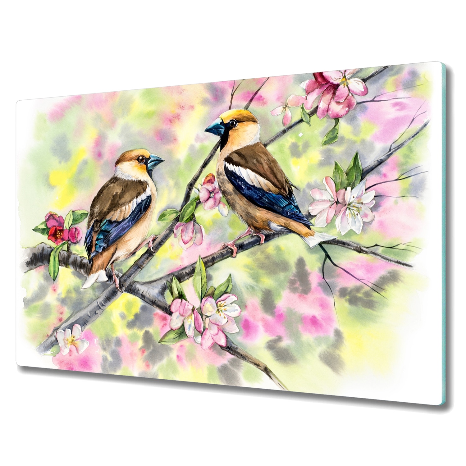 Tocator pe sticla, Dreptunghi, Pictura Abstracta Rama Flori Animale ...