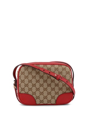 Genti de umar, Casual, Maro si rosu, Piele naturala si material textil ...