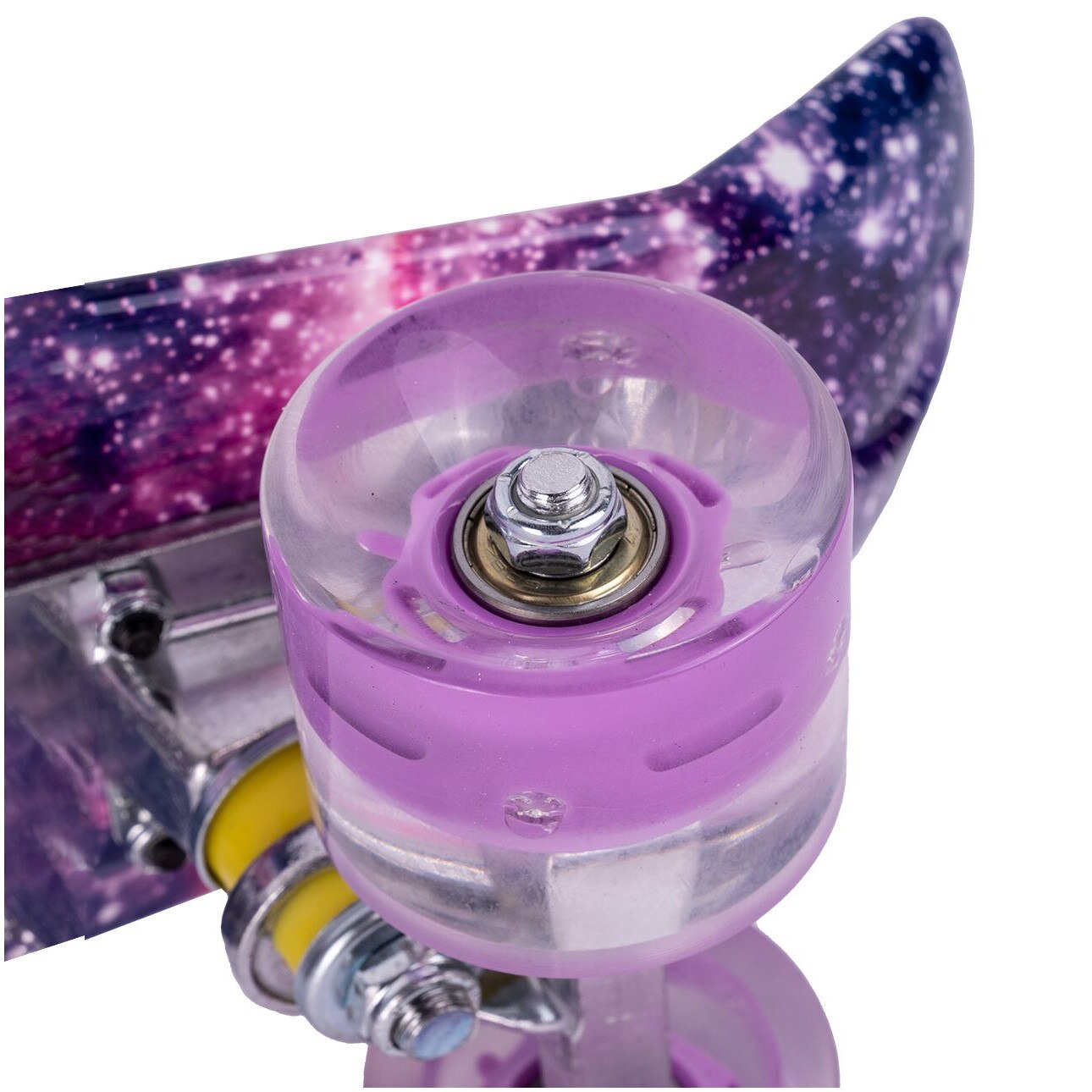 Skateboard model Space cu roti luminoase, 56 cm x 15 cm, MalPlay 110184 ...