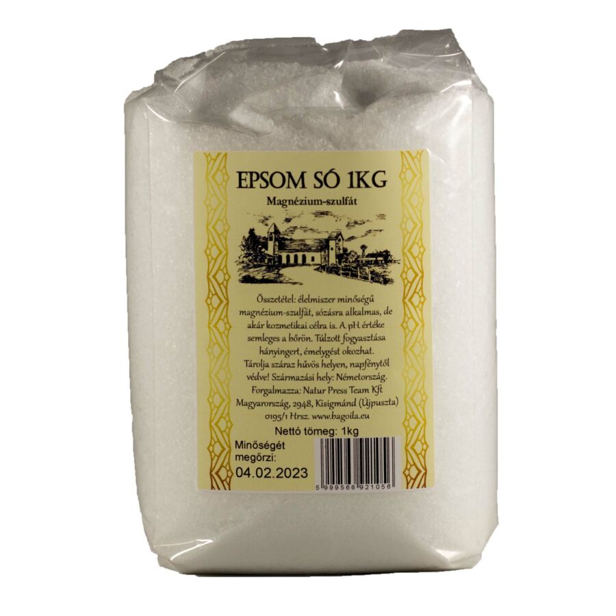 Epsom só, Magnézium-szulfát, Keserűsó, 1 kg - eMAG.hu