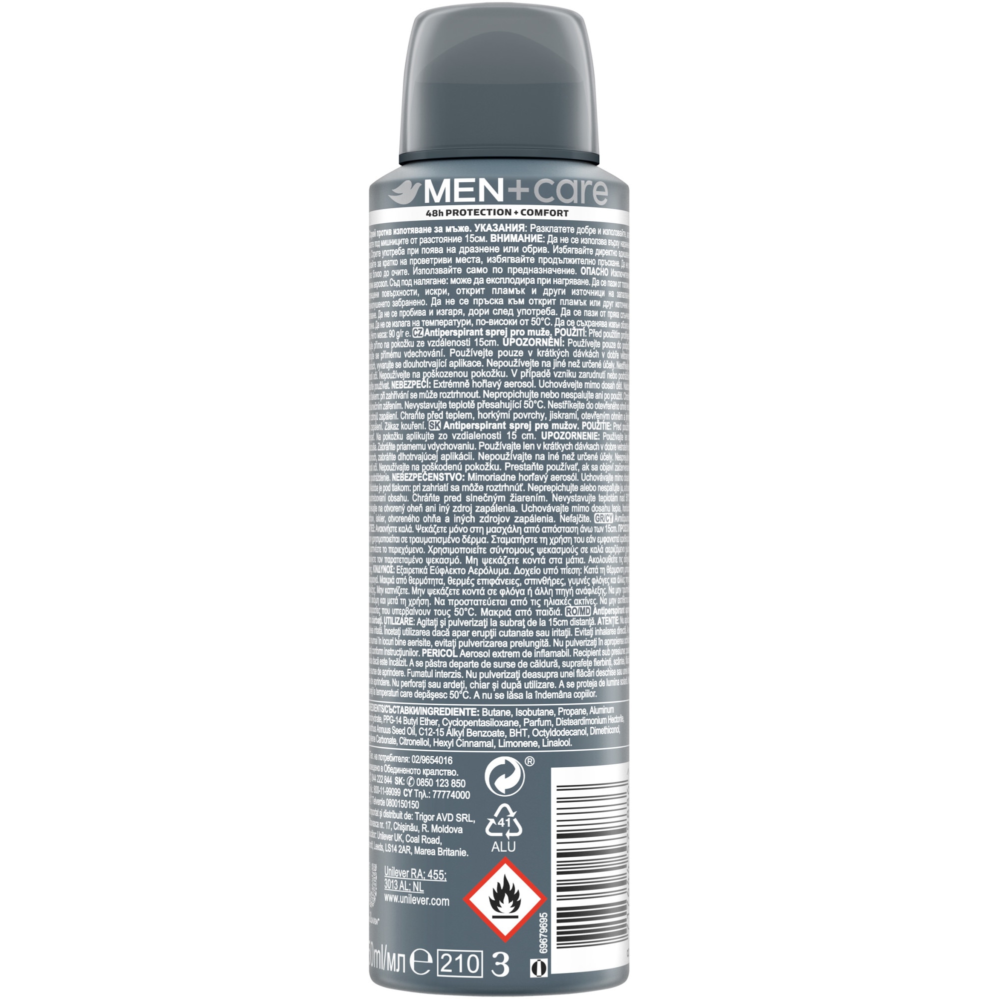 Deodorant Dove Men+Care Gentle Care Spray Extra Fresh, 150 ml - eMAG.ro