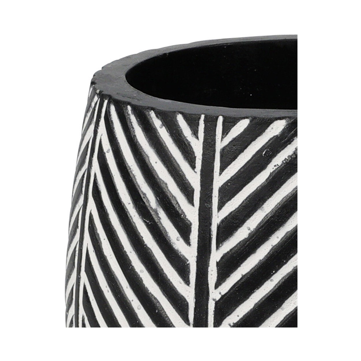 Ghiveci de ciment, negru, Progarden, decorat, 10x8cm - eMAG.ro