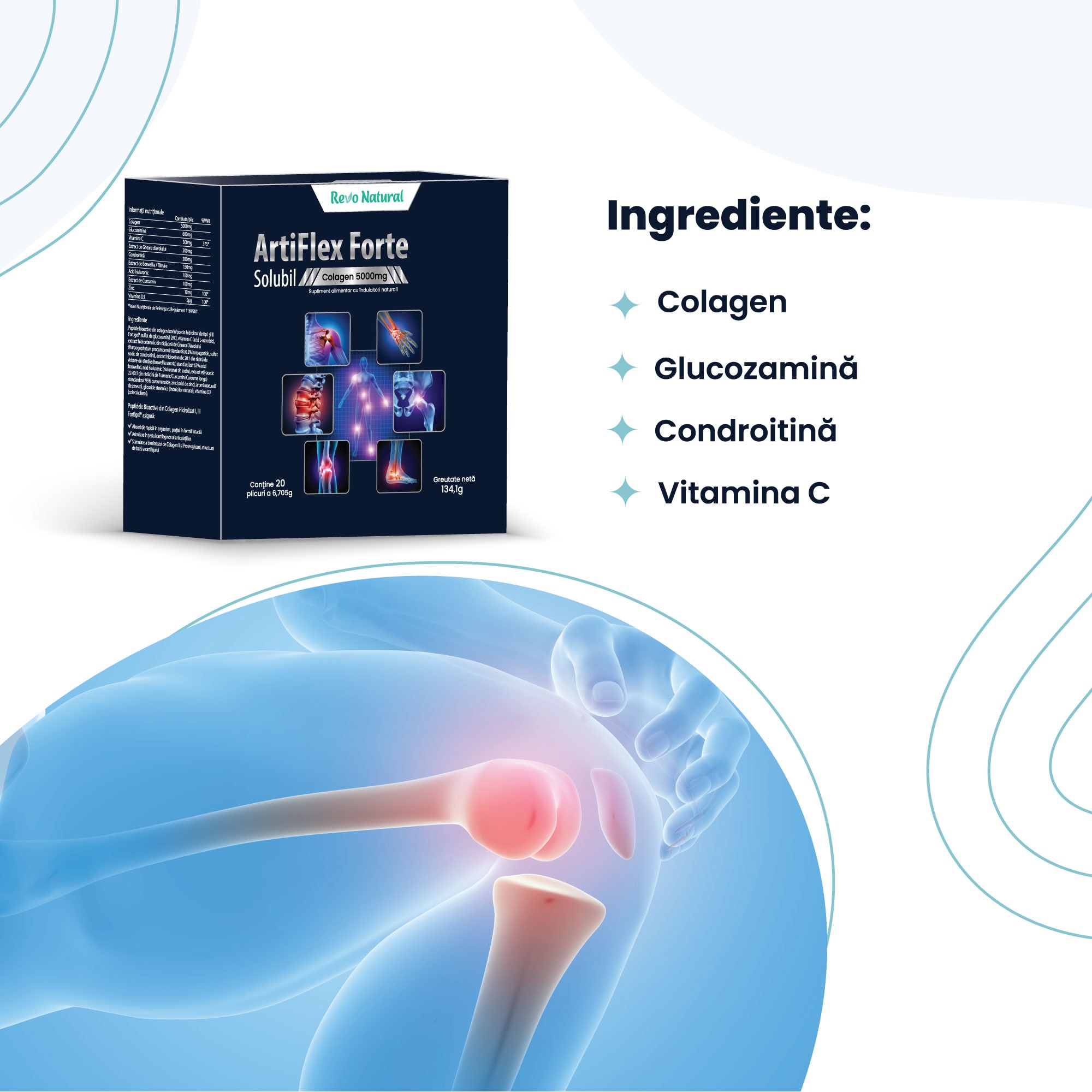 Премиум хранителна добавка за стави и подвижност, Arti Flex Forte ...