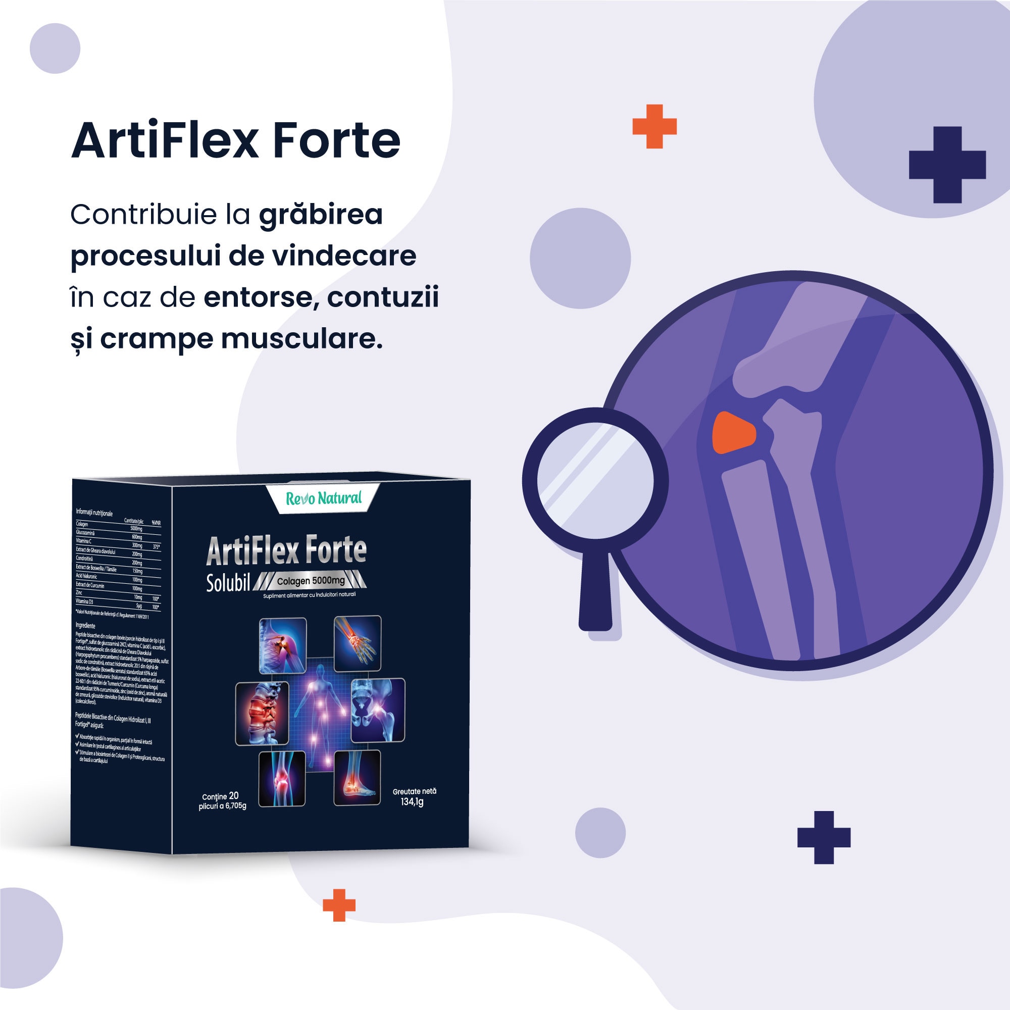 Supliment alimentar premium pentru articulatii si mobilitate, Arti Flex ...