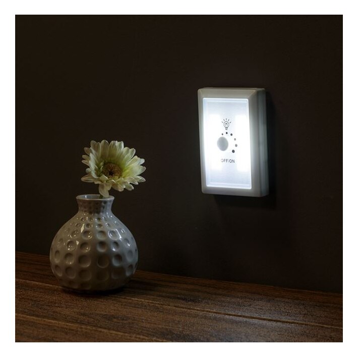 LED éjszakai lámpa, állítható világítás, elemes, 7,5x11 cm - eMAG.hu