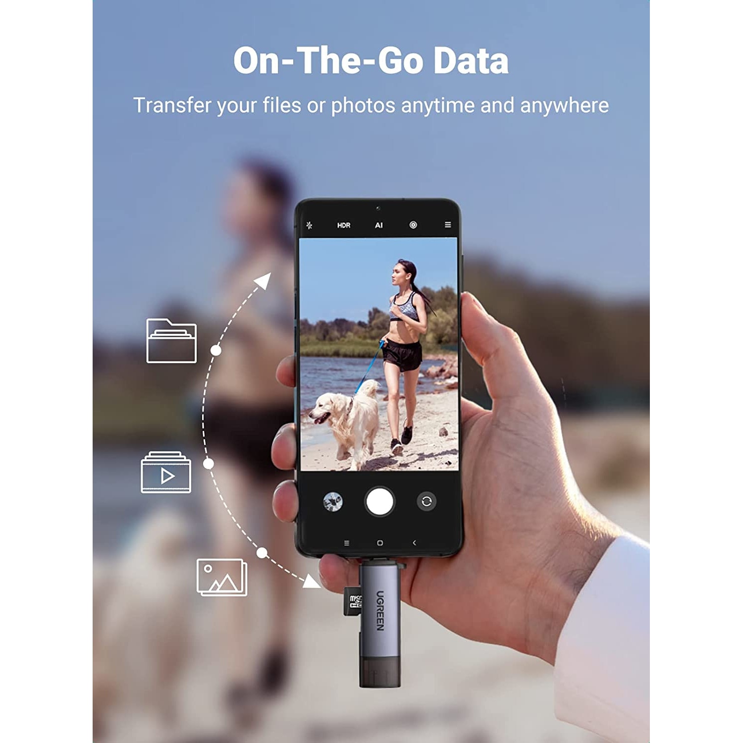 Cititor de carduri, UGREEN, Multifunctional, Argintiu - eMAG.ro