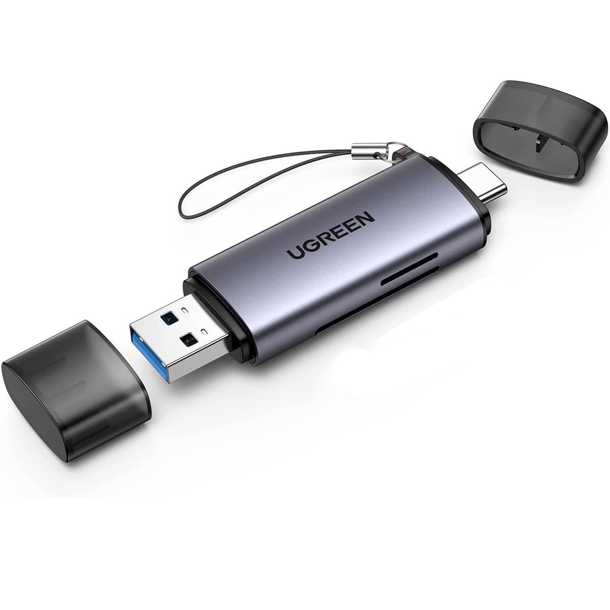 Cititor de carduri, UGREEN, Multifunctional, Argintiu - eMAG.ro