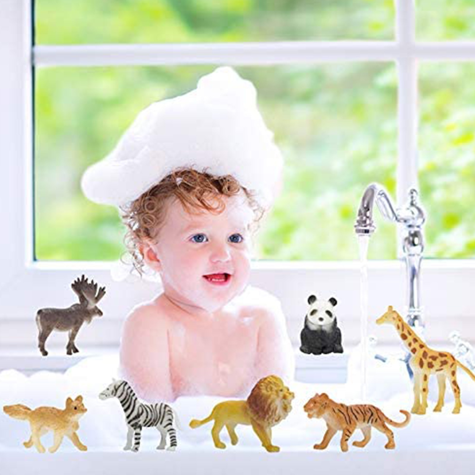 Set Animale de la Ferma, Zggzerg, 53 Figurine din Cauciuc, jucarii ...