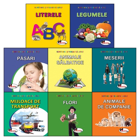Pachet Sunt mic si vreau sa aflu meserii, 8 carti - eMAG.ro