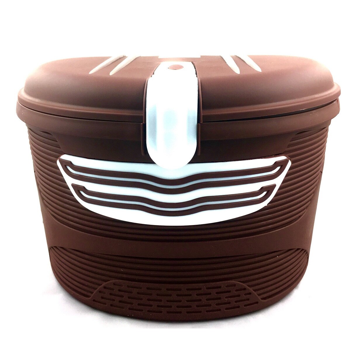 Cos inchis "Click", prindere fata pipa ghidon, culoare maro - eMAG.ro