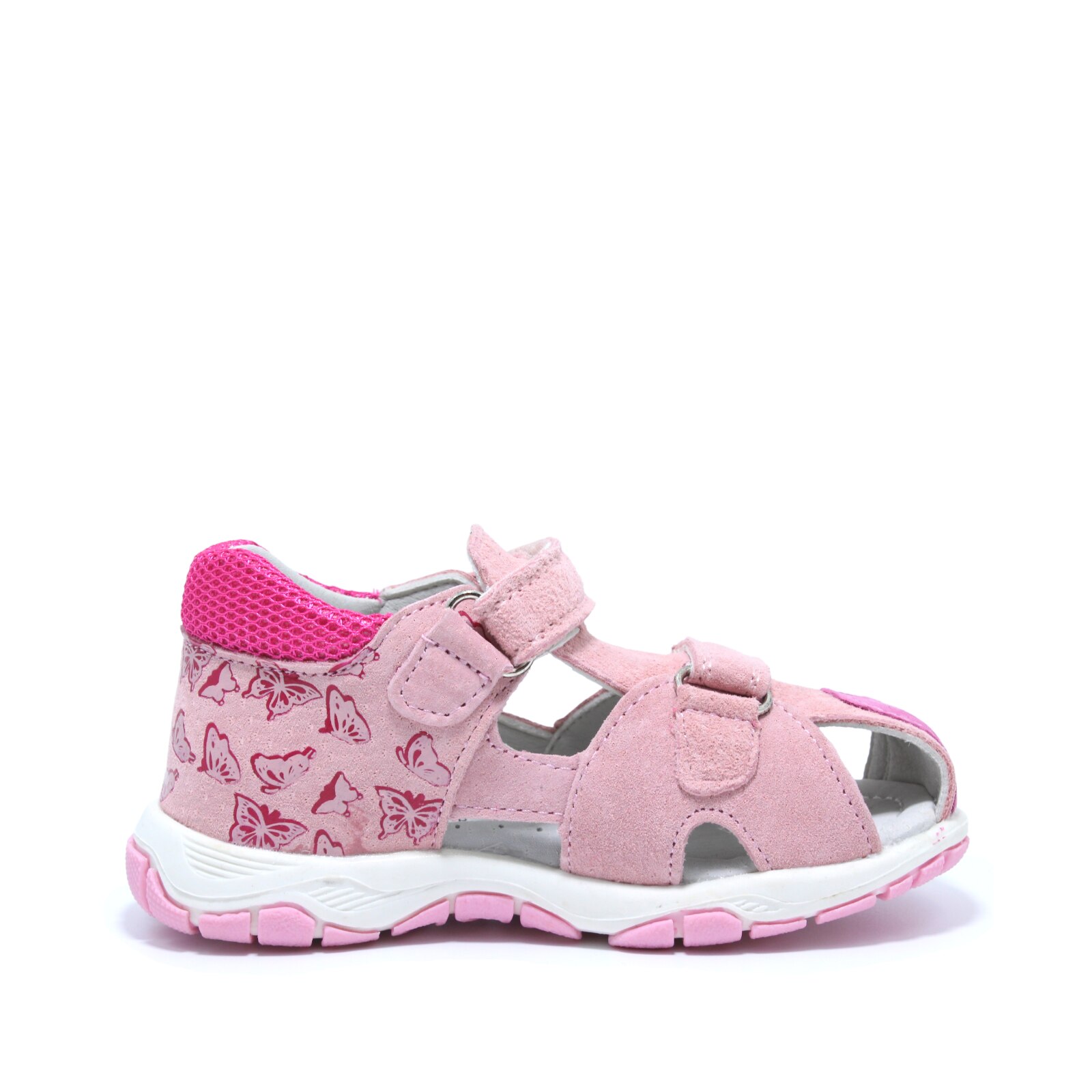 Sandale fete din piele Happy Bee 610264, roz, marime 23 - eMAG.ro