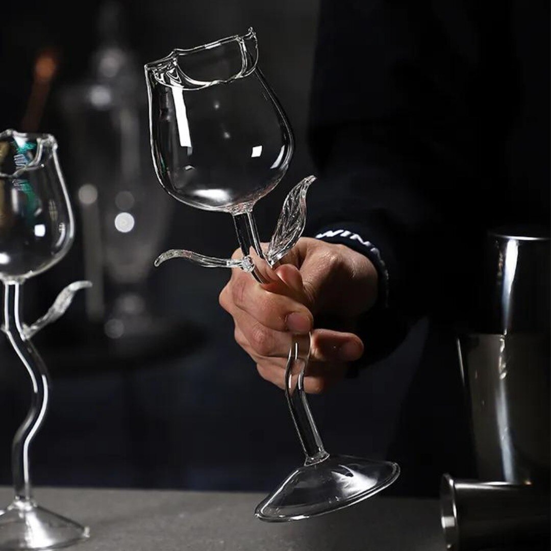 Pahar de vin rose, Epic Concept art deco & more®, in forma de trandafir ...
