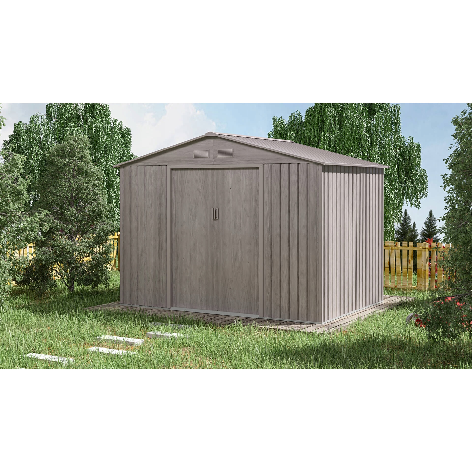 Case De Gradina, Hardmaister, Oregon, 277X191, Light Wood - eMAG.ro