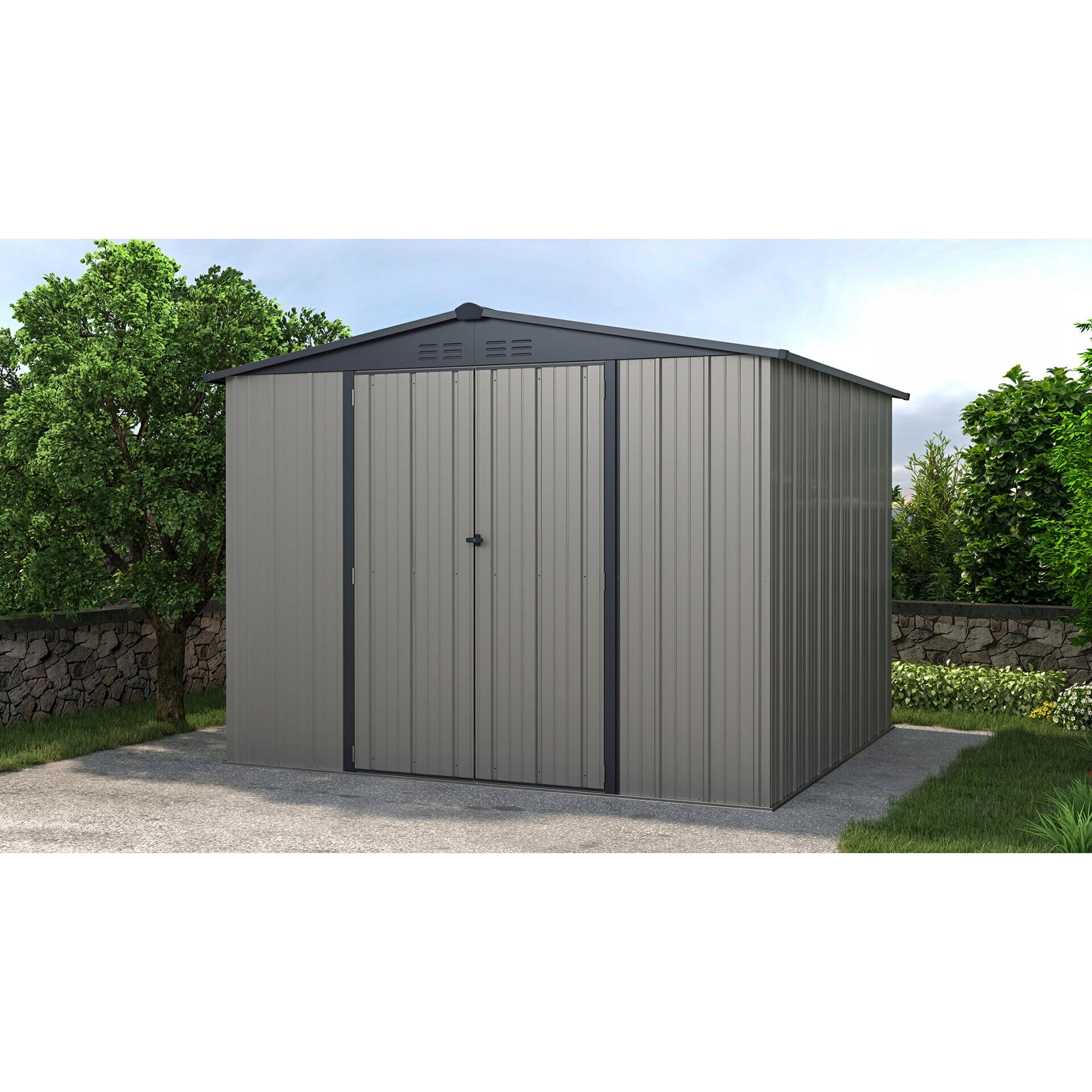 Case De Gradina, Hardmaister, Oregon, 294X269X220, Grey - eMAG.ro