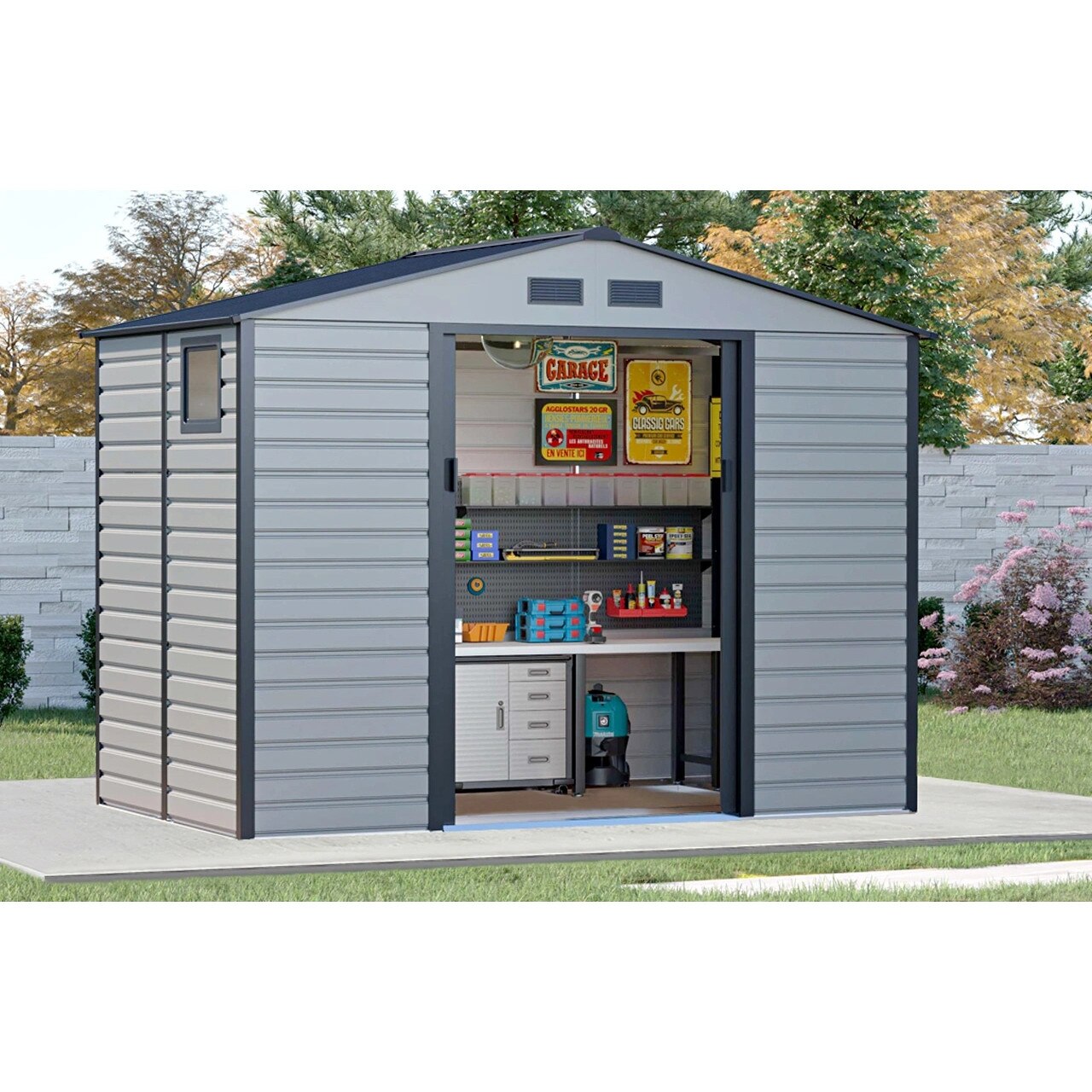 Case De Gradina, Hardmaister, Oregon, 277X195, Light Grey - eMAG.ro