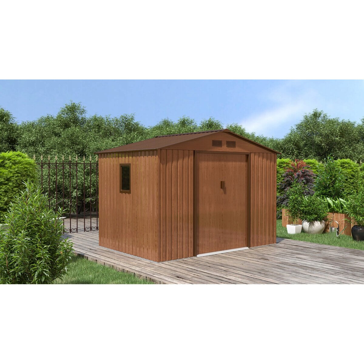 Case De Gradina, Hardmaister, Oregon, 277x191, Walnut - eMAG.ro