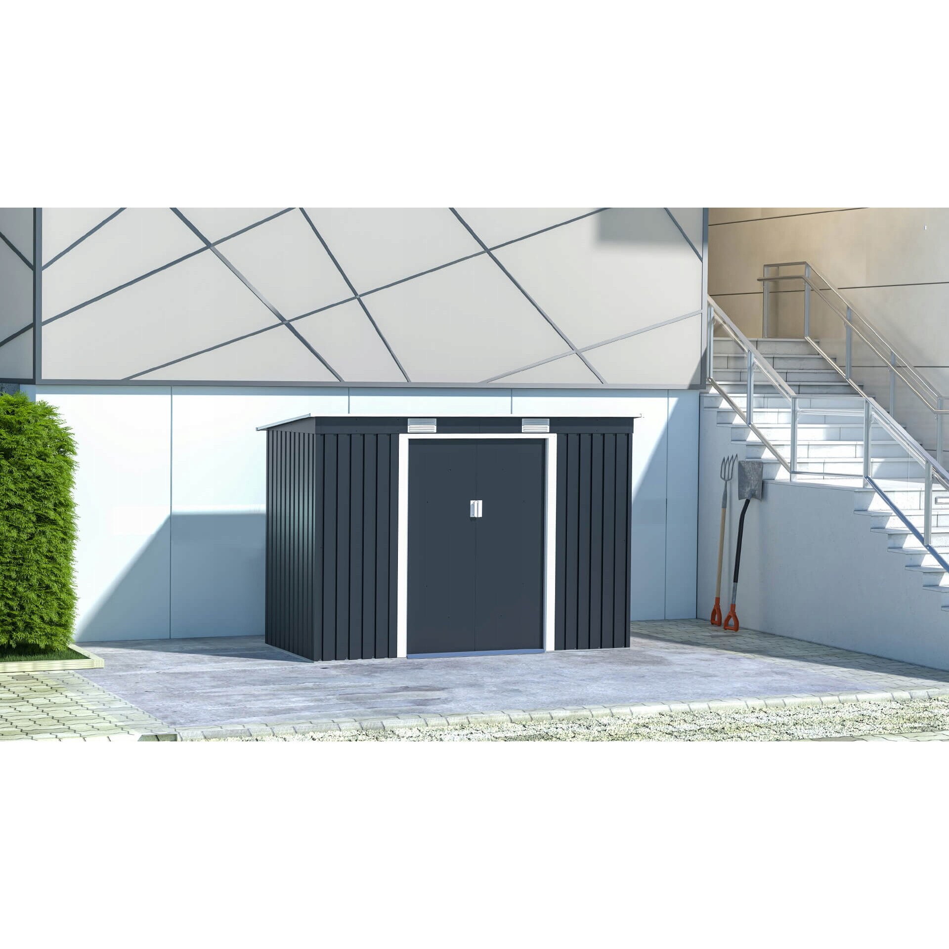 Case De Gradina, Hardmaister, Montreal, 261X121X176, Cold Grey - eMAG.ro