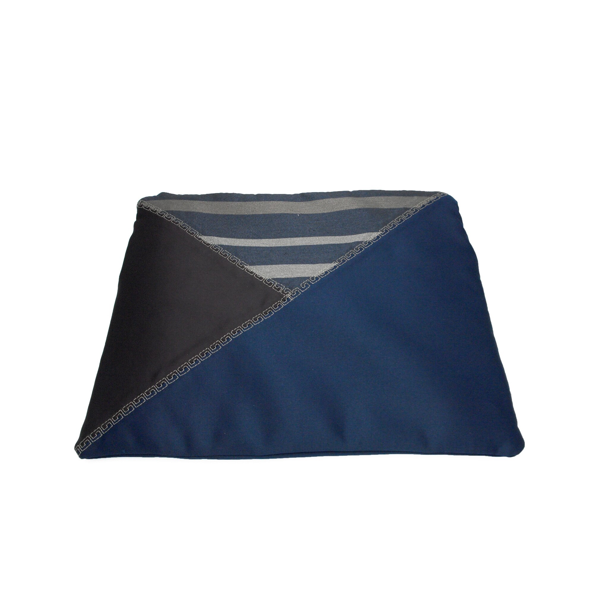 Geanta plic, lucrata manual, material textil, Triunghiuri_006 - eMAG.ro