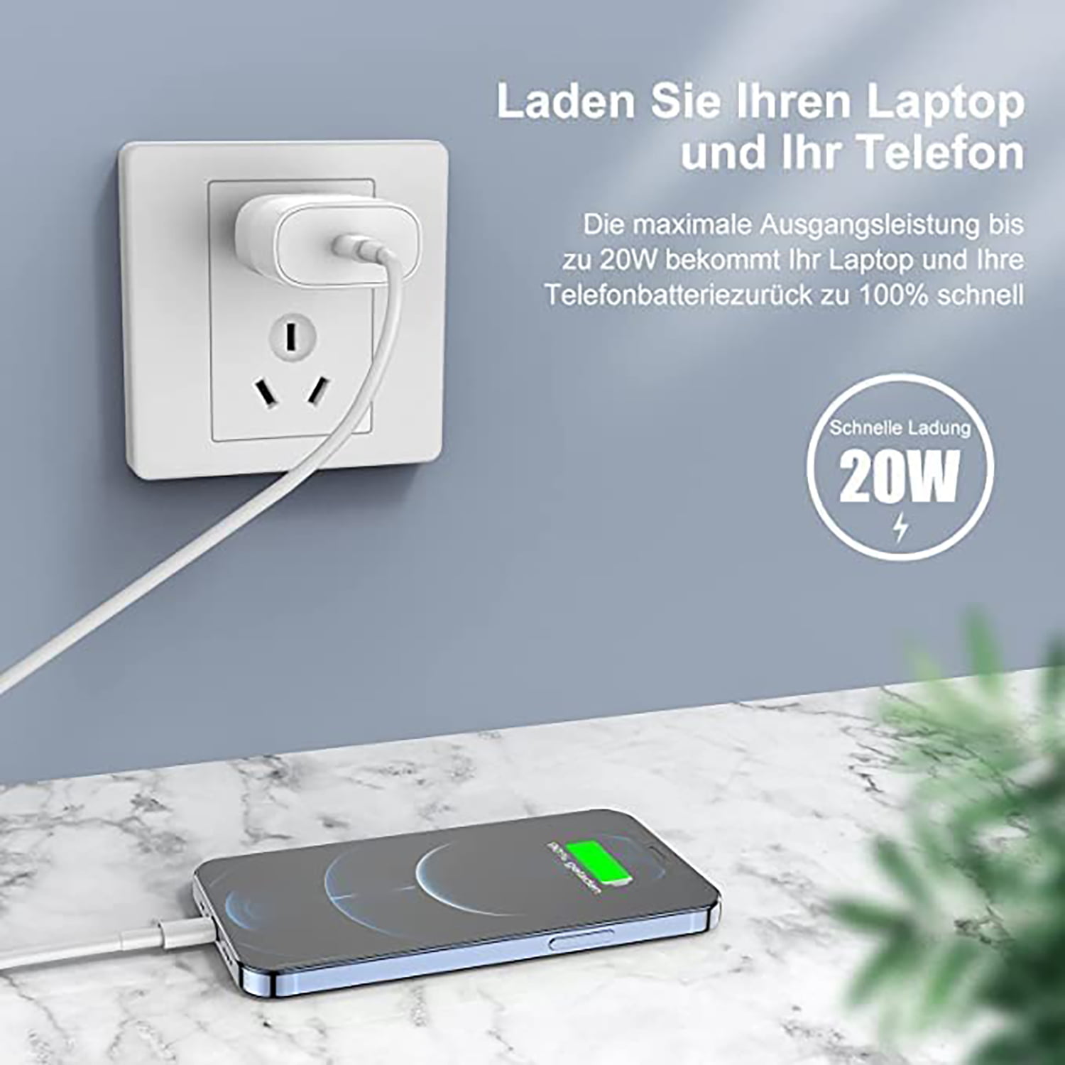 Incarcator Fast Charge 20W, Compatibil iPhone 12 / 12 Pro / 12 Pro MAX ...