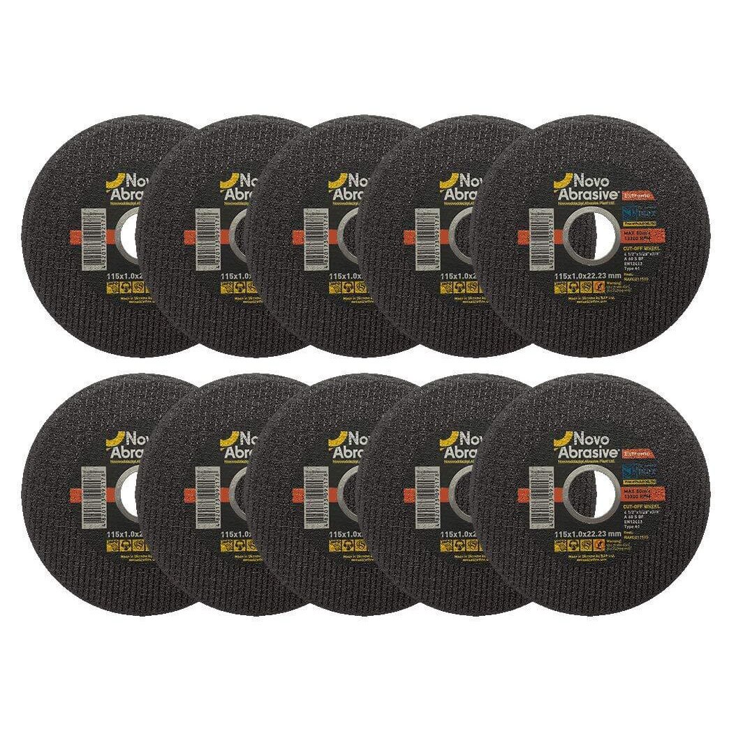 Disc de taiere NovoAbrasive Extreme pentru metal 41 115 x 1,0 x 22,23 mm, pachet de 10 buc ...