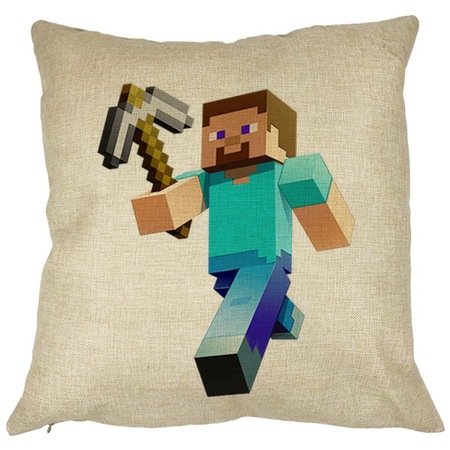 Декоративна възглавница Bellows, Minecraft Mining Steve Square, 40x40 ...