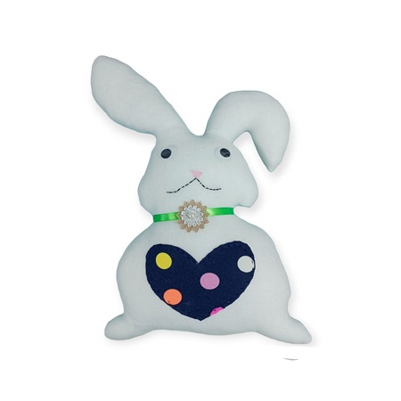 Iepuras pufos alb, 47 cm - eMAG.ro