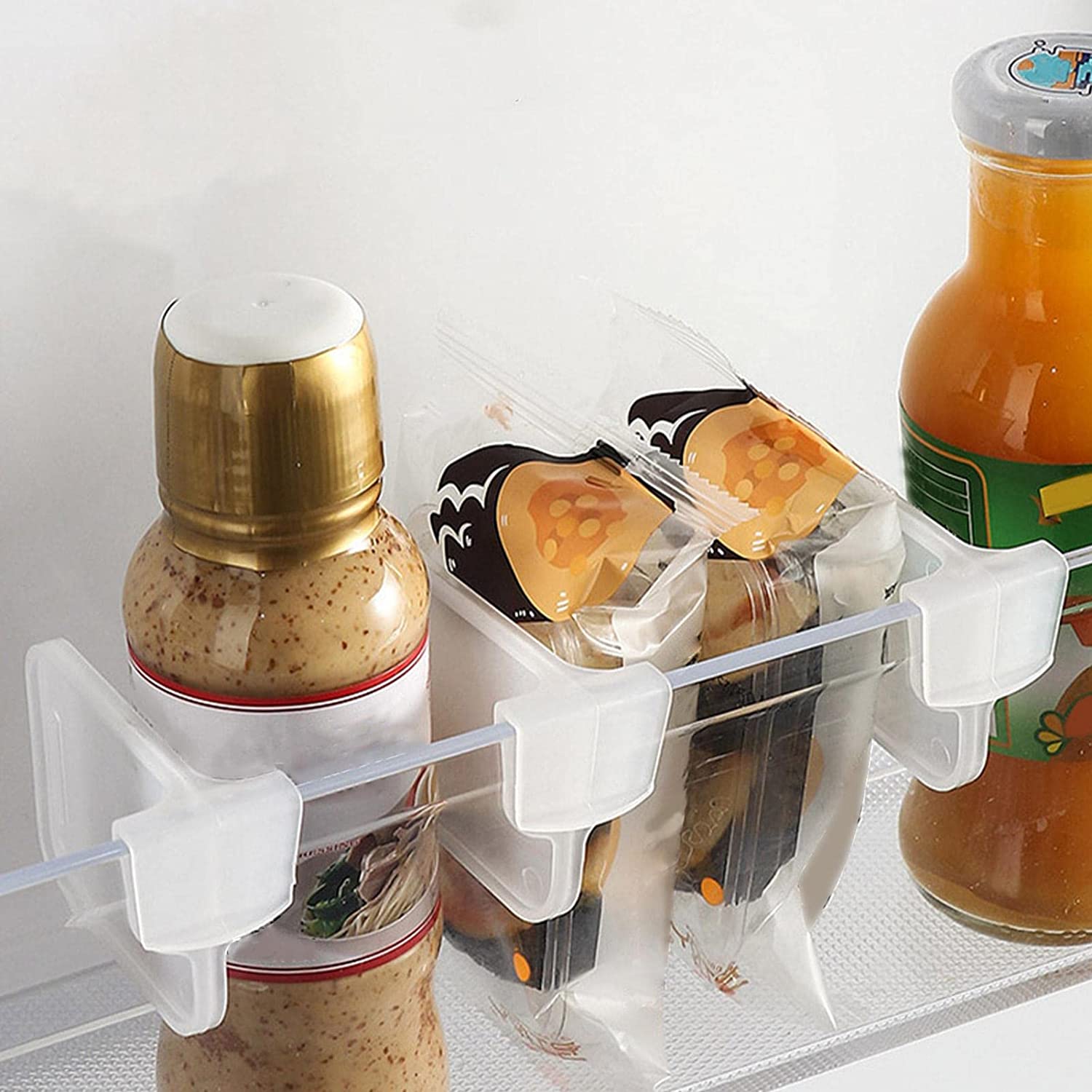 Set 10 organizatoare frigider, PVC, Alb - eMAG.ro