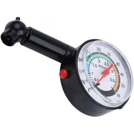 Manometru pentru anvelope, Plastic, 5 x 10 cm, Negru/Alb - eMAG.ro