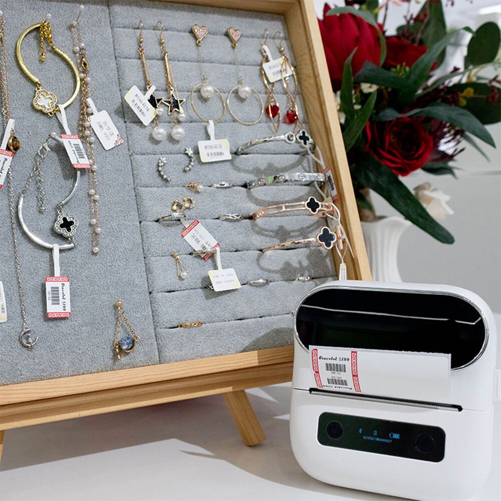 Imprimanta termica Aimo M220, etichete formate mari, Bluetooth, acumulator Li-Ion 2200 mAh - eMAG.ro