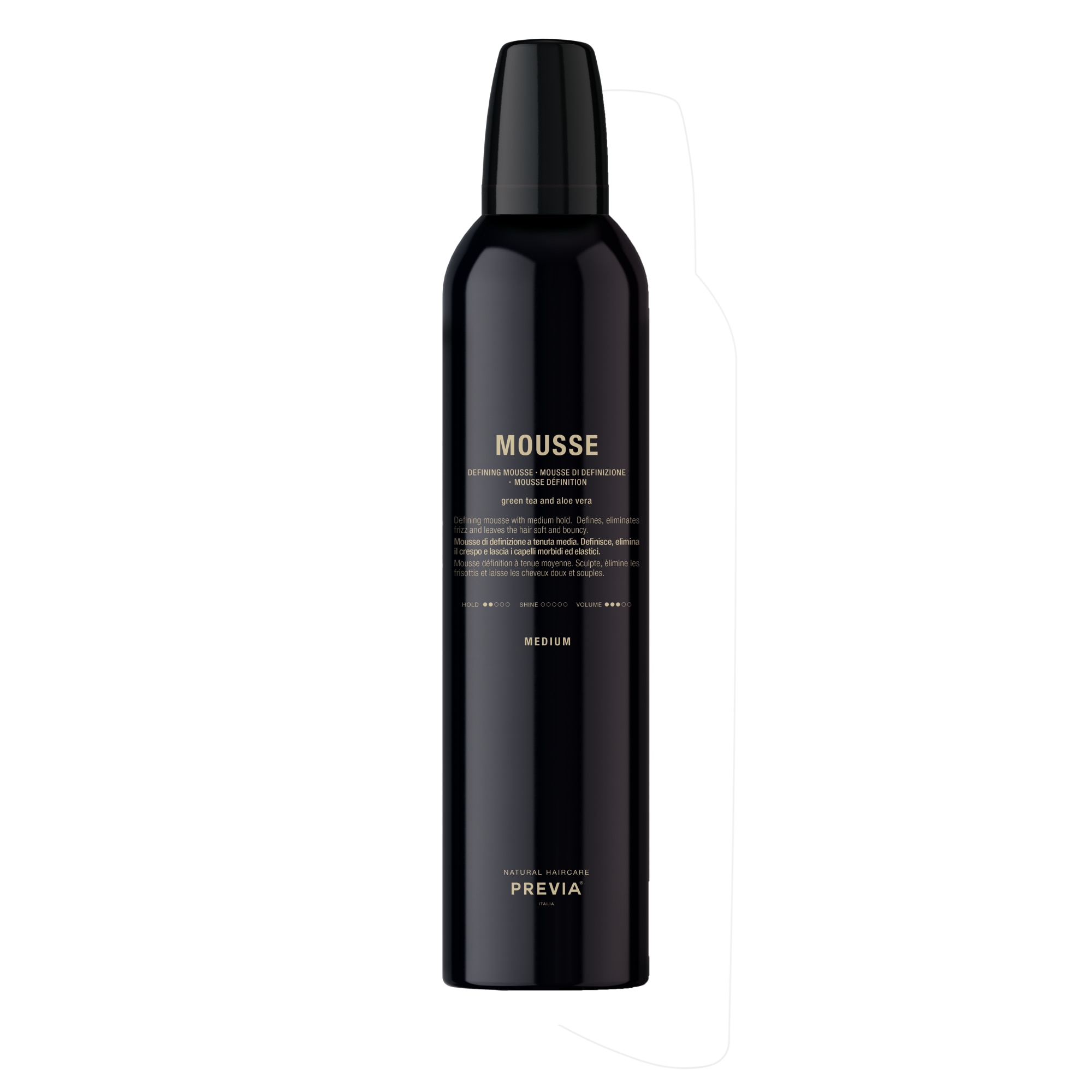 Spuma de par Previa Defining Mousse Medium 300ml - eMAG.ro