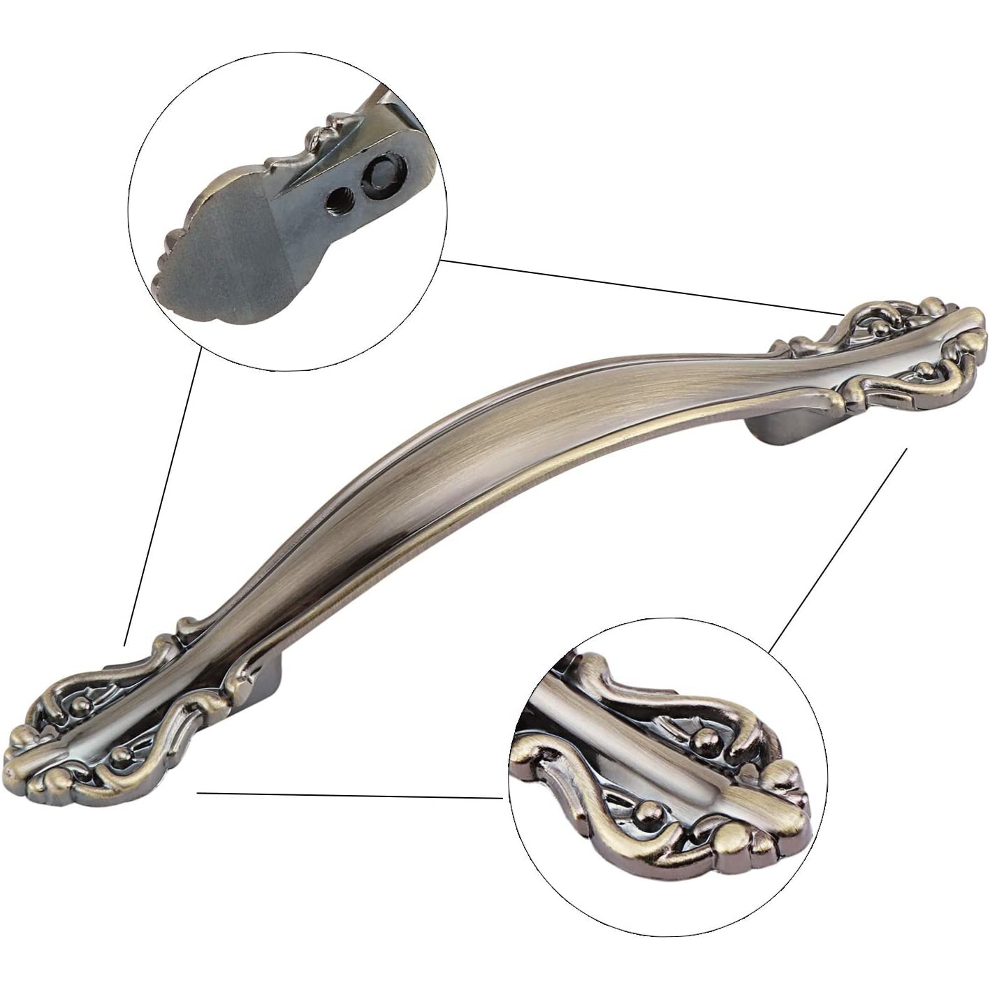 Set manere pentru mobila, 14.5 cm, 5 bucati - eMAG.ro