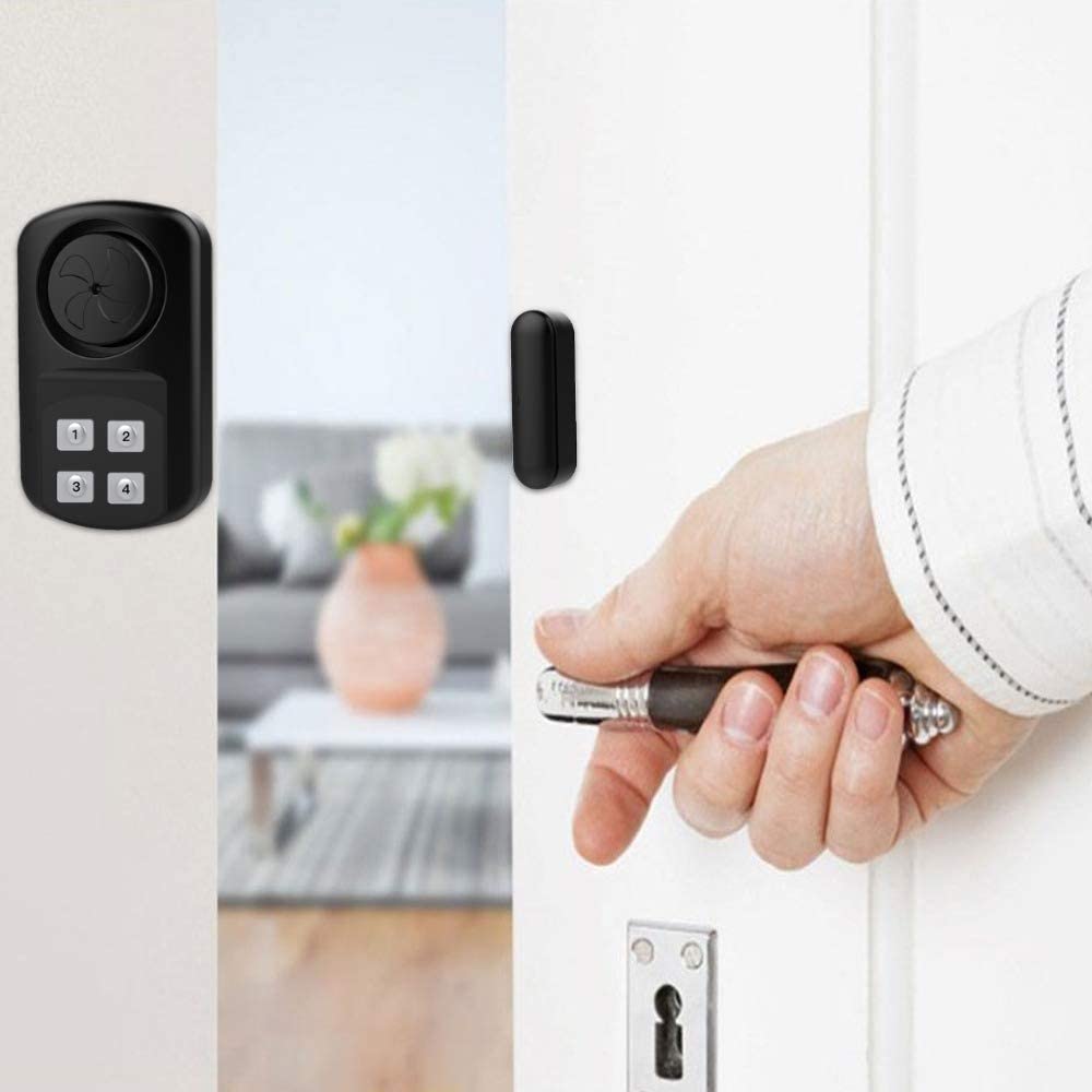 Alarma wireless pentru usi/ferestre, IP67, Negru - eMAG.ro