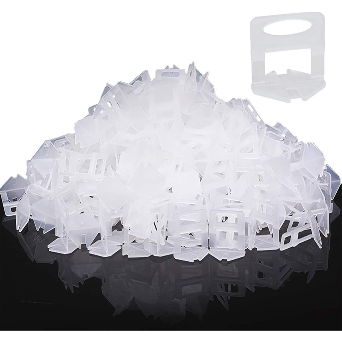 Set 100 distantiere pentru gresie/faianta/placi, 6-15mm, Transparent ...